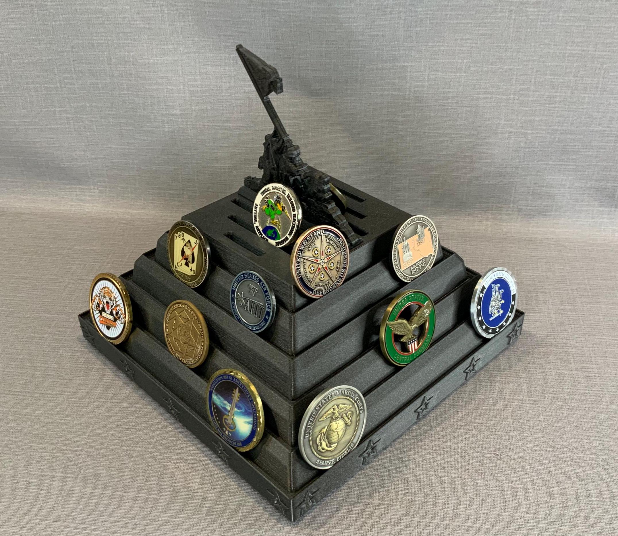 Iwo Jima Pyramid Coin Holder - Etsy