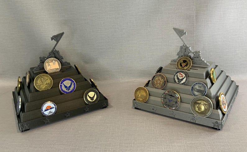 Iwo Jima Pyramid Coin Holder - Etsy