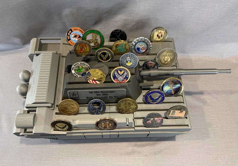 U.S. Army/marines M1A2 Abrams Tank Coin Holder - Etsy