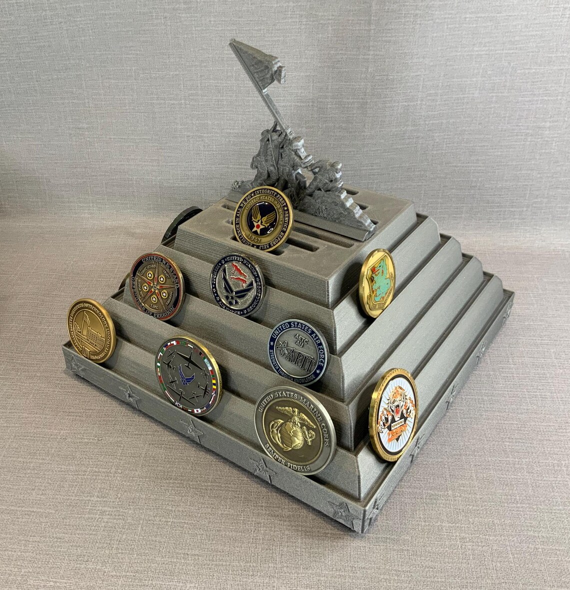 Iwo Jima Pyramid Coin Holder - Etsy