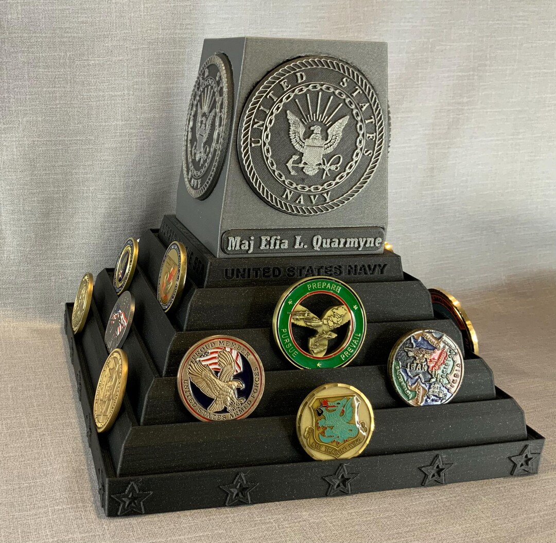 U.S Navy Seal Pyramid Coin Holder - Etsy