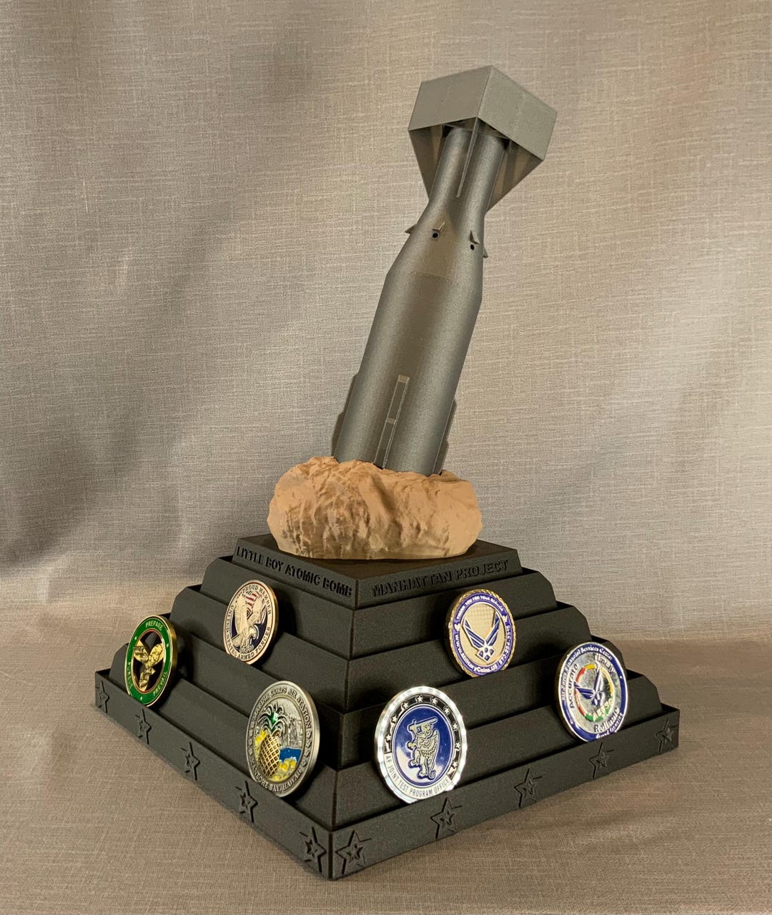 Manhattan Project (little Boy Atomic Bomb) Pyramid Coin Holder - Etsy