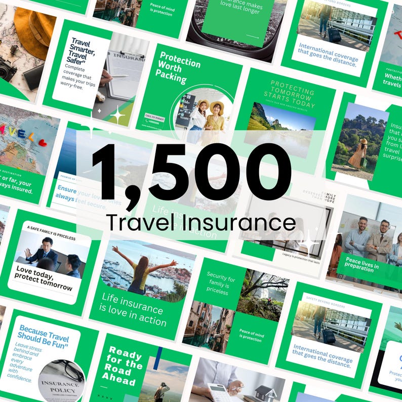 Insurance Bundle: Life, Health, Car, Travel and House Insurance - Etsy