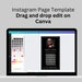 Link in Bio Instagram Template Instagram Landing Page Canva Template ...