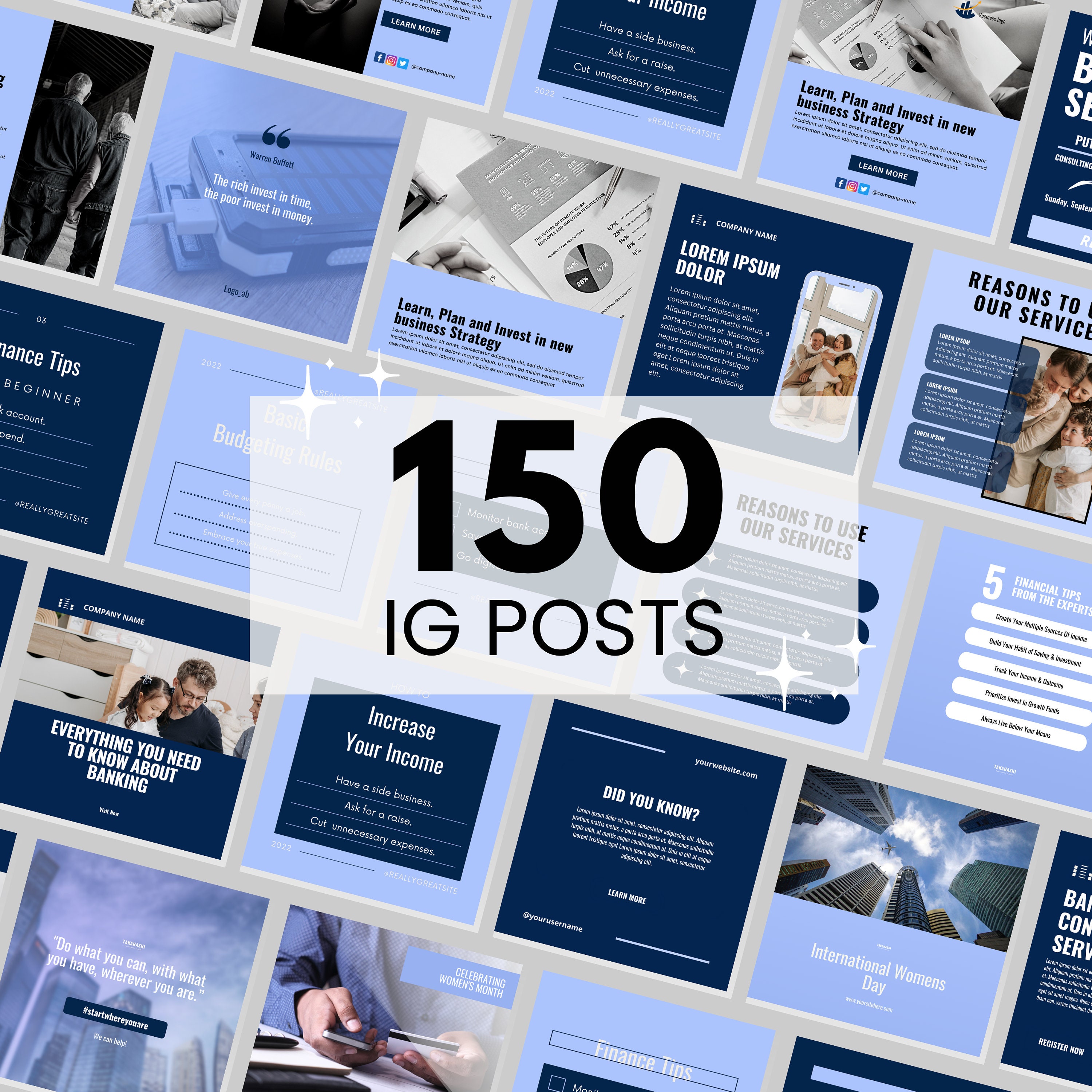 Banking Social Media | Banking Social Media Templates | Instagram Post ...