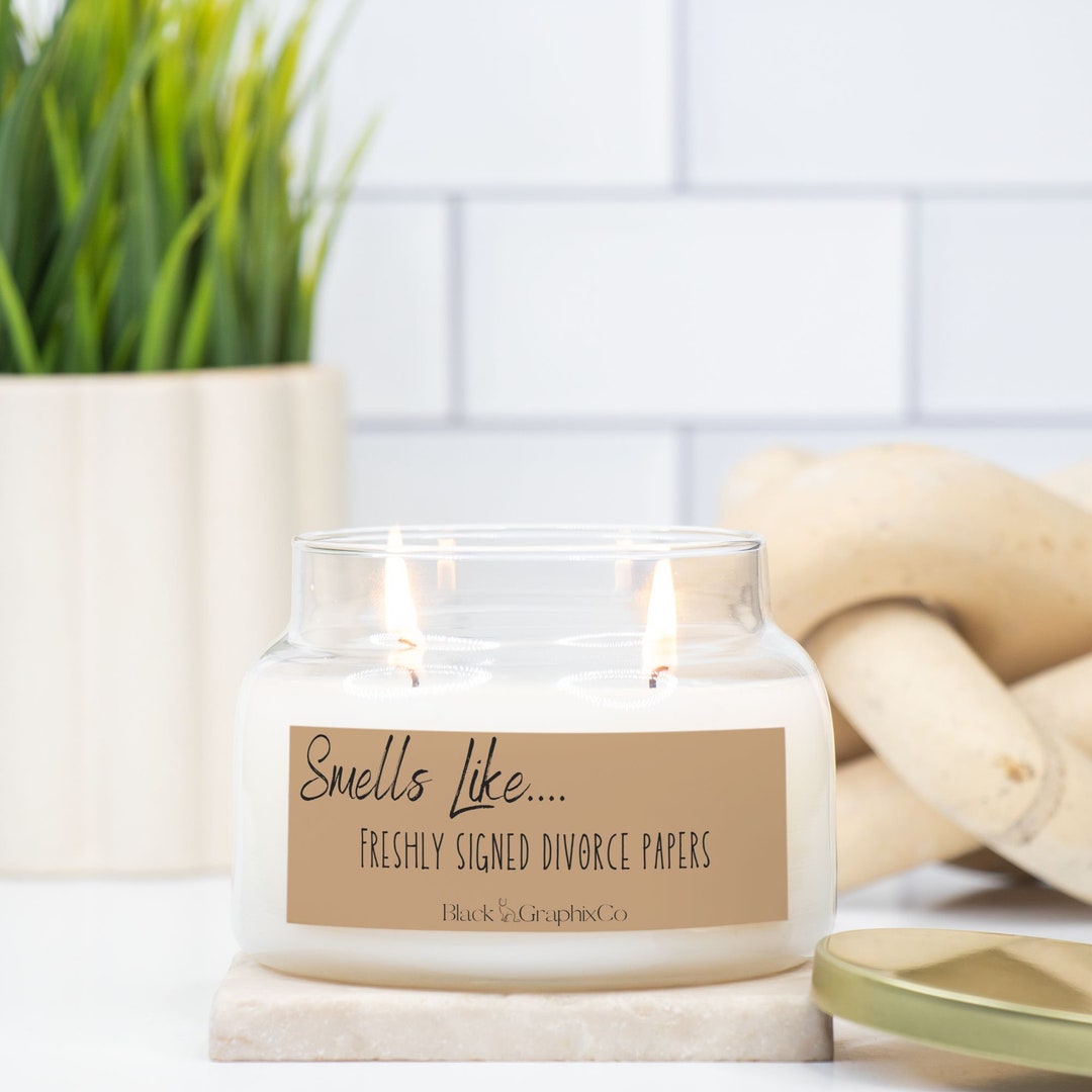 Fresh Divorce Candle Apothecary Jar double Wick - Etsy