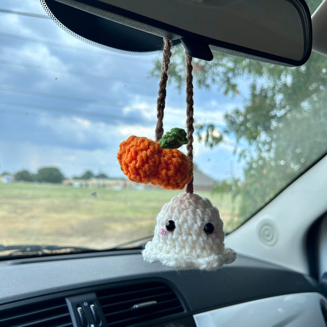 Car Hanging Decor Ghost and Pumpkin , Halloween Car Charm , Fall Decor ...