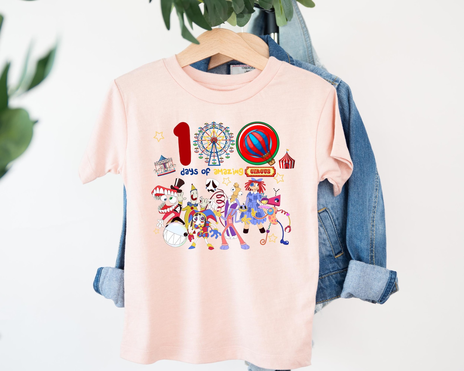 Custom 100 Days of School Amazing Digital Circus Shirt, 100 Days ...