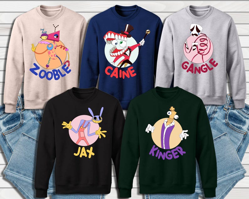 The Amazing Digital Circus Sweatshirt, Kids Sweatshirt, Birthday Party ...