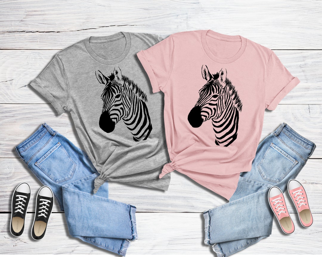 Cute Zebra Tshirt, Safari Tshirt, Zebra Lovers Gift, Zebra Design ...