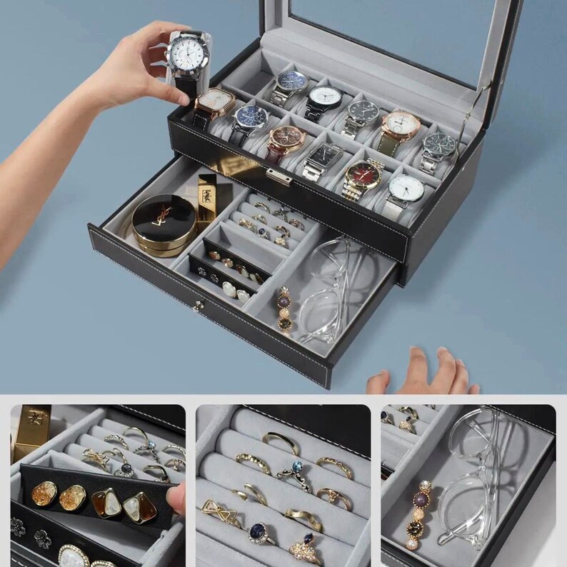 Jewelry Box and Watch Storage and Organizer,perfect Gift for Him - Etsy