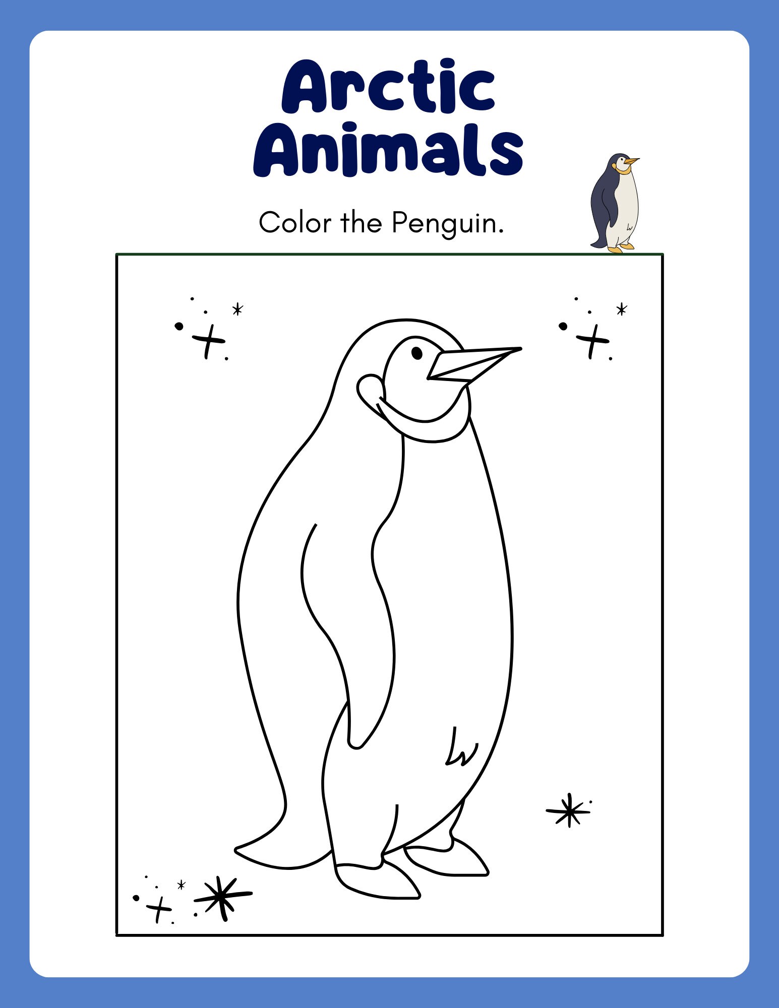 Arctic Animals Coloring Pages, Printable Animal Coloring Pages, Arctic ...