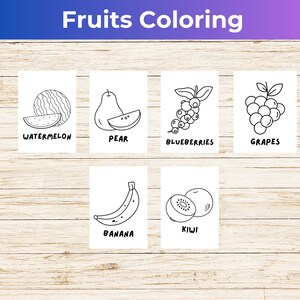 Buy Fruit Coloring Pages, Fruit Coloring Book for Kids, Boys, Girls ...