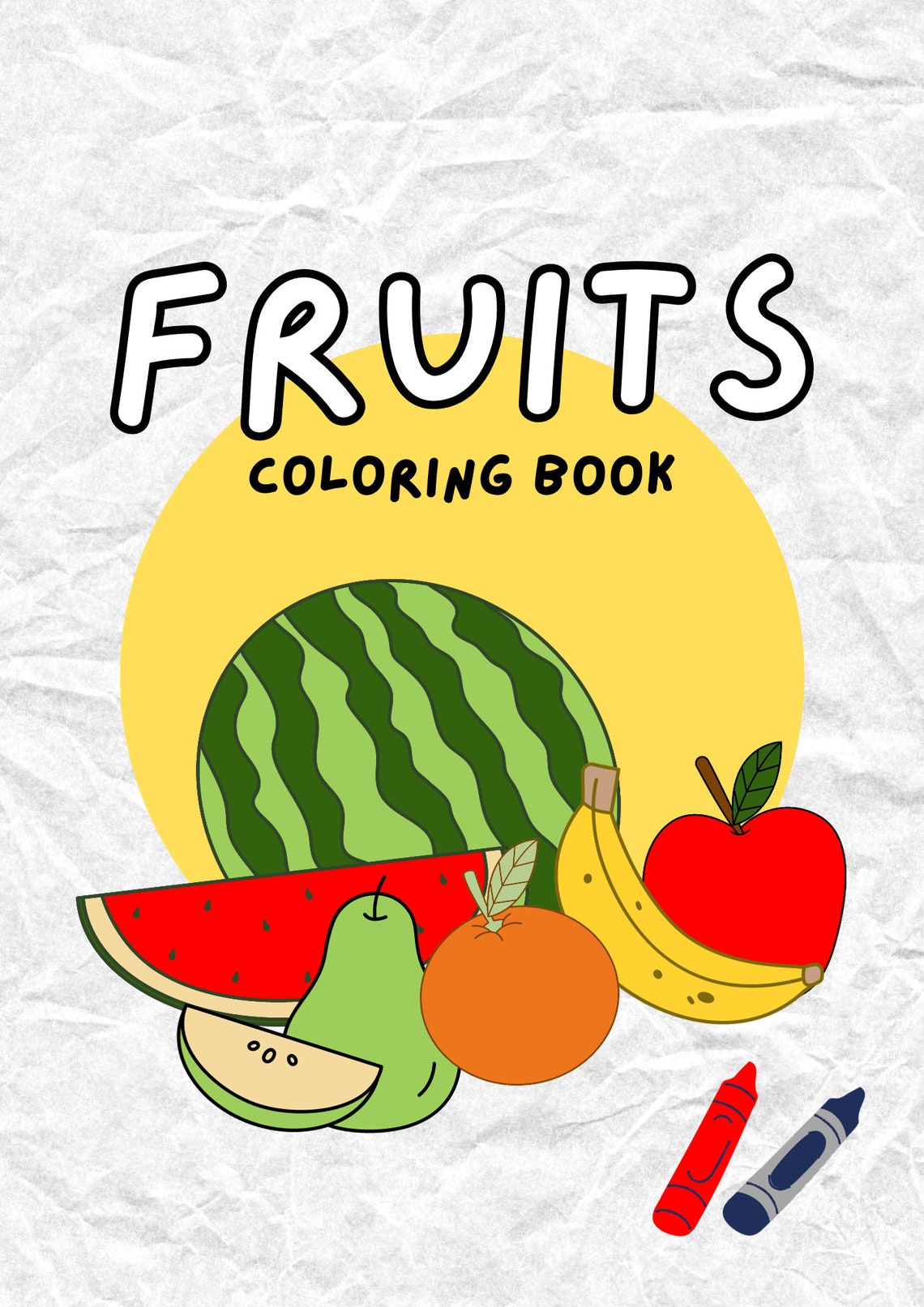 Buy Fruit Coloring Pages, Fruit Coloring Book for Kids, Boys, Girls ...