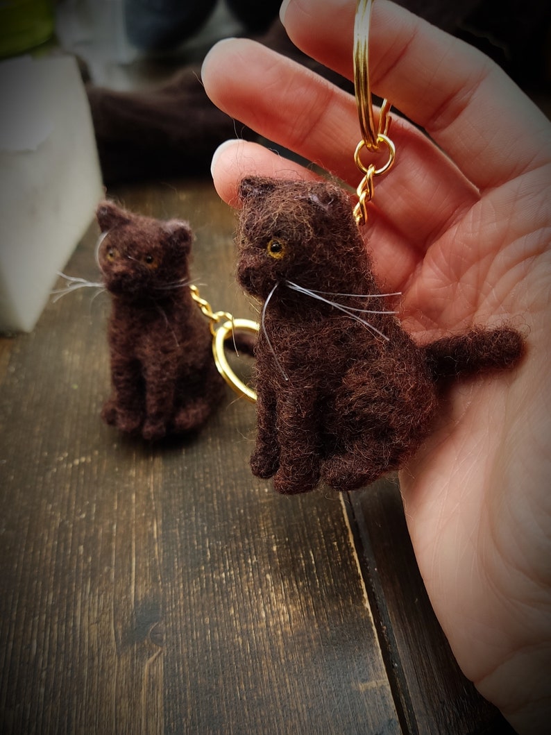 Cat Loss Custom Made Gift Needle Felt Memorial Pet Sculpture Woolen Cat ...