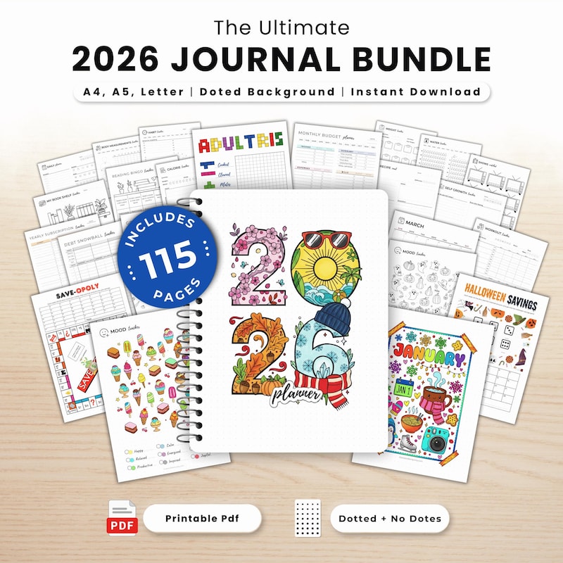 Bullet Journal 2026 - Etsy