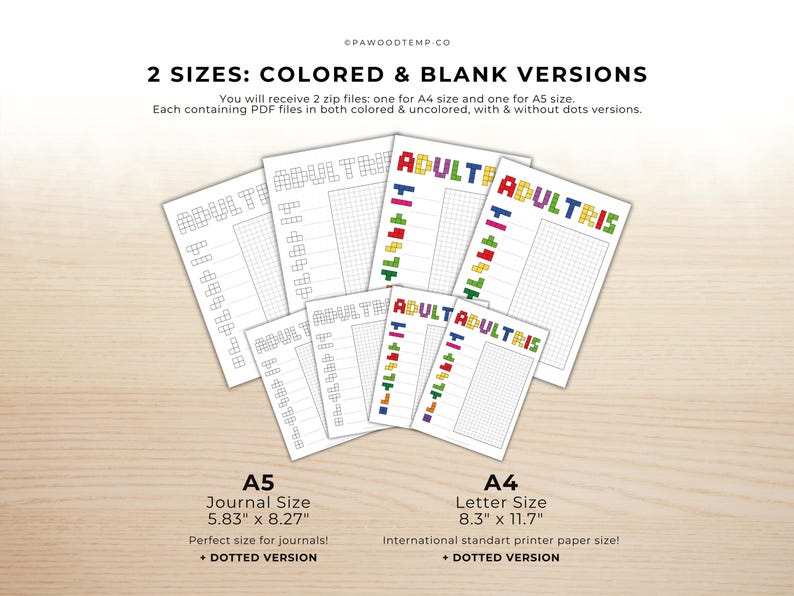 Tetris Adulting Tracker: Printable Habit & Task Planner (PDF) - Etsy