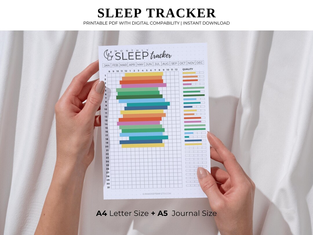 Printable Monthly Sleep Tracker: Sleep Cycle Analysis (PDF) - Etsy