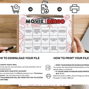 Movie Bingo Game: Printable Genre Tracker (A5 PDF) - Etsy Australia