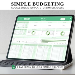Budget Planner for Google Sheets | Expense Tracking Spreadsheet ...