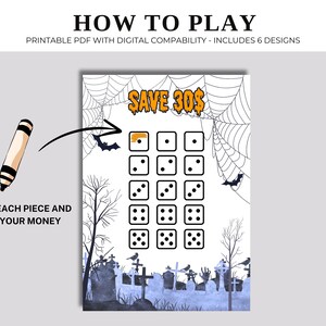 Mini Halloween Savings Printable Set - Spooky Challenge for Cash ...