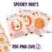 PRINTABLE Spooky Hug Display Cards - Digital PDF - DIY Packaging Labels ...