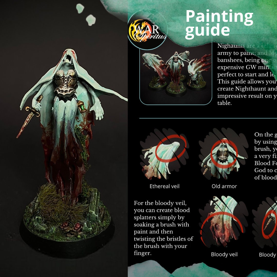 Myrmourn Banshees - Step-by-step PDF Guide | Nighthaunt Warhammer Age of Sigmar - Etsy