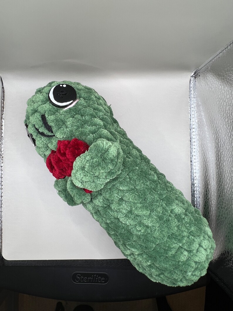 Jumbo 10 Inch Emotional Support Pickle Crochet Plushie - Etsy