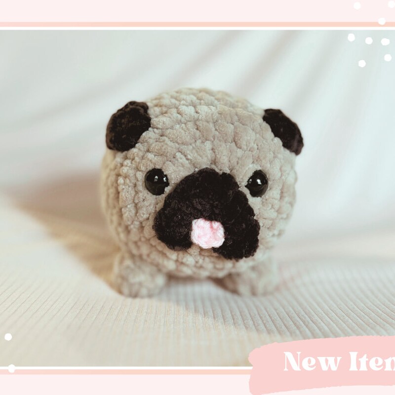 Crochet Pug - Etsy