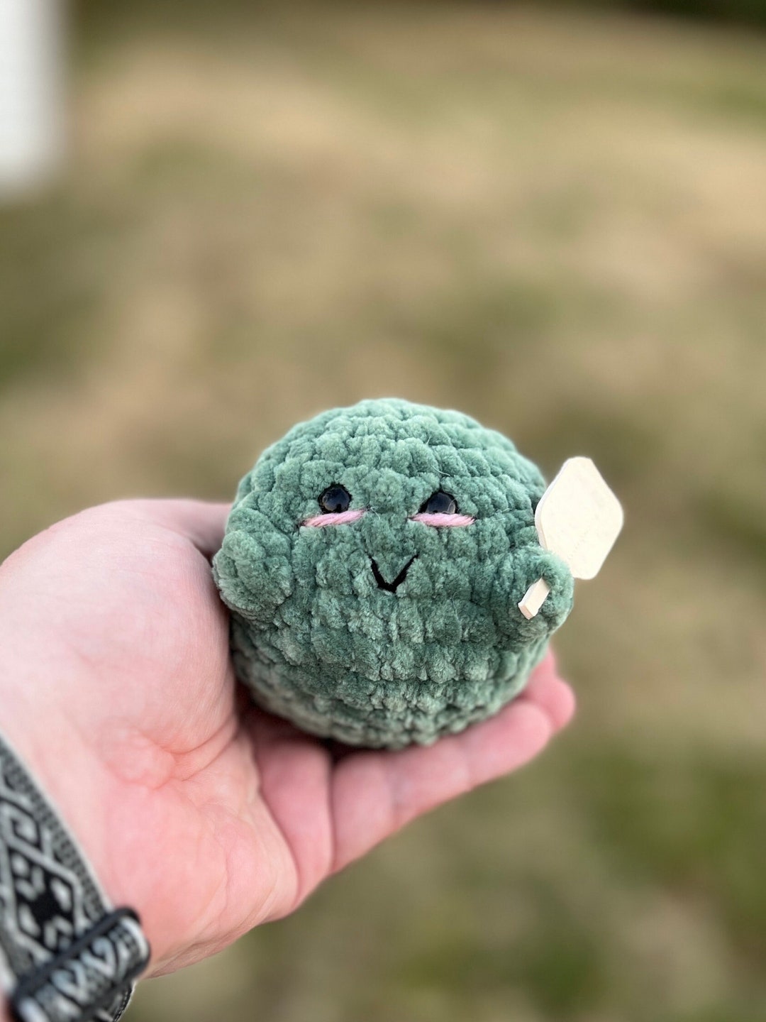 Pickle Ball Pickleball Crochet Plushie With Mini Pickle Ball Paddle - Etsy