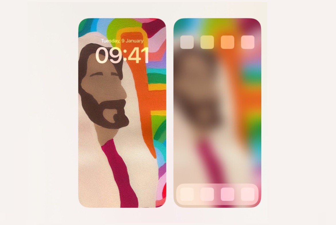 Jesus Christ, Christian, Phone Wallpaper, Digital Art, Digital Print - Etsy