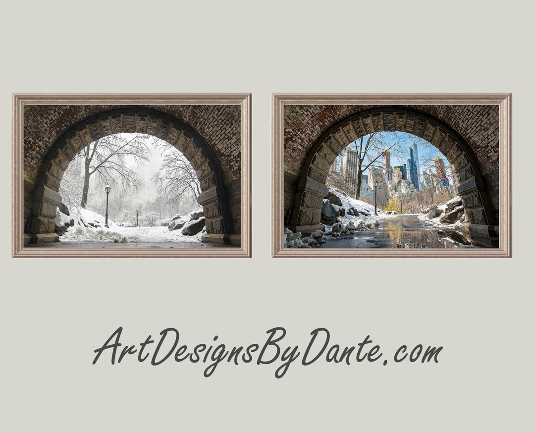 Inscope Arch Central Park New York City Photograph, 2 Piece Set ...