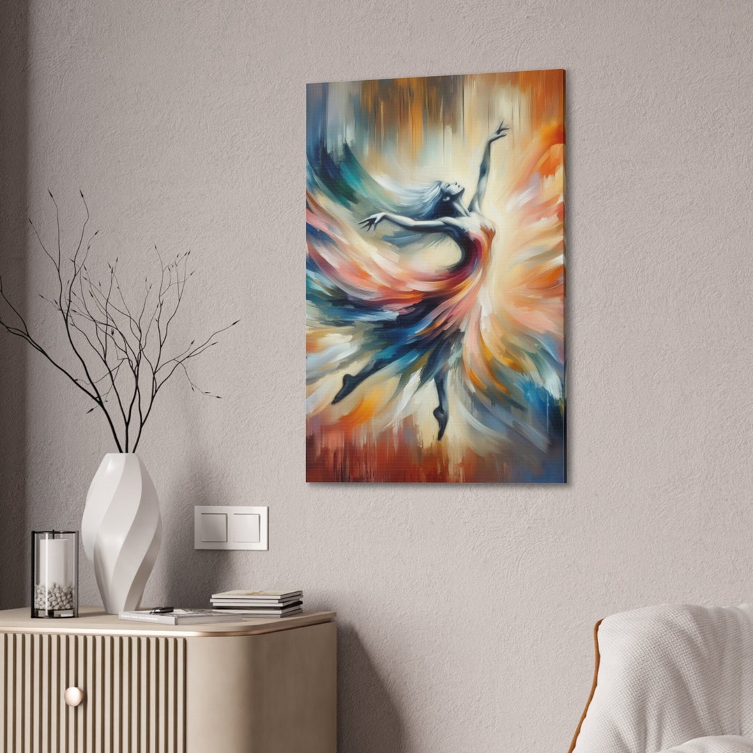 Dancing Woman Canvas Art, Woman Dance Painting, Dancer Wall Art ...