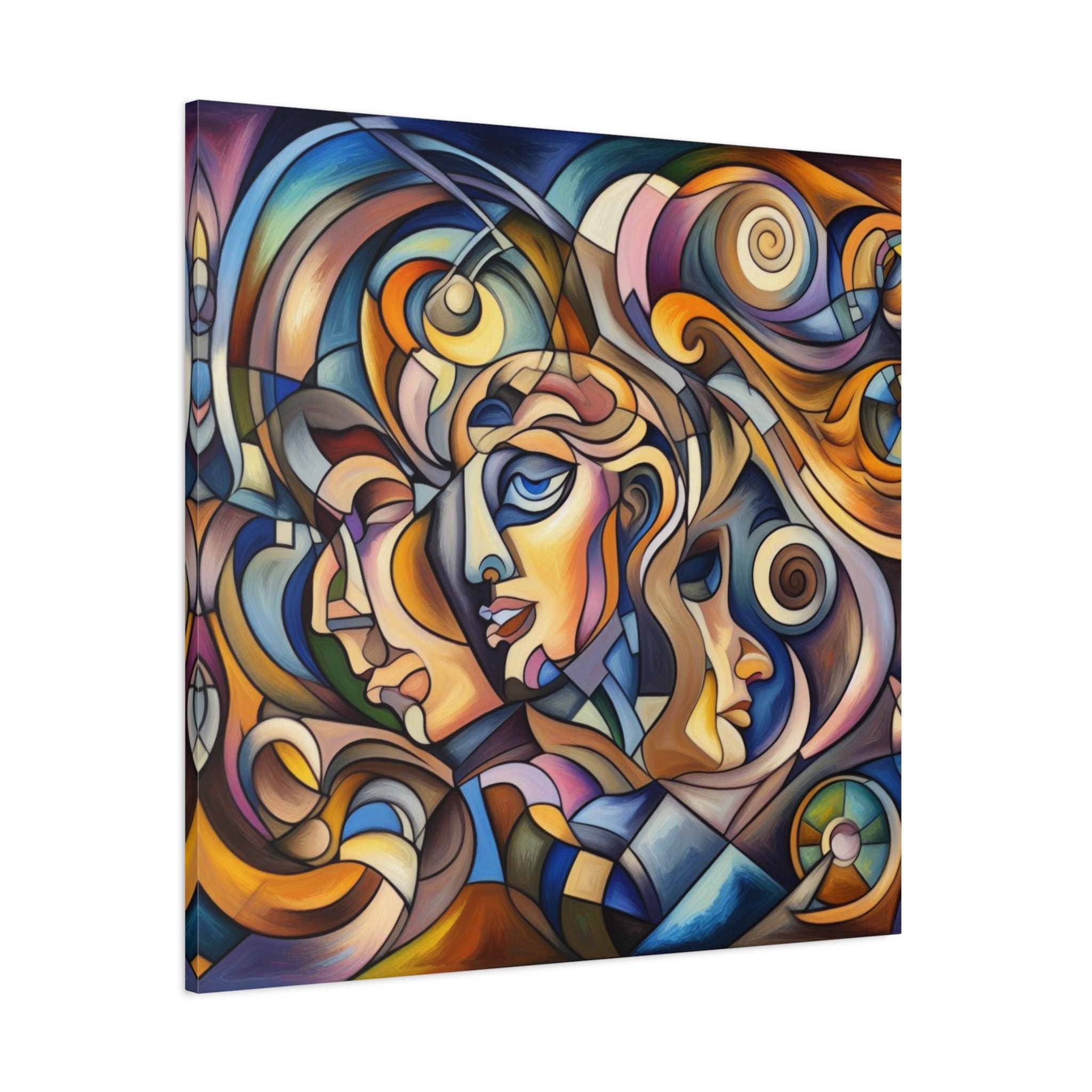 Cubism Art Abstract Faces Canvas Painting: Modern Home Decor - Etsy