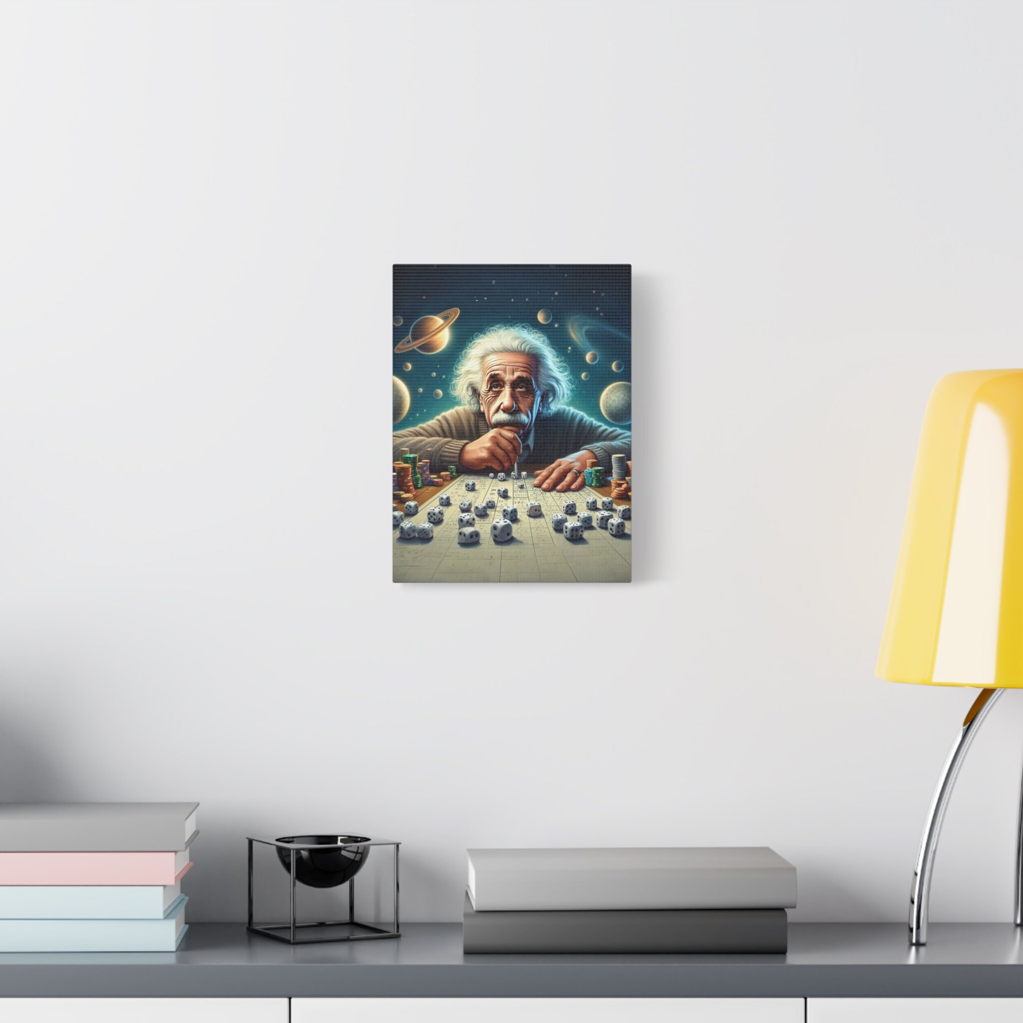 Einstein Canvas Print, Dice Wall Art, Science Canvas, Science Wall Art ...