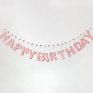Happy Birthday Banner | Birthday Linen Garland | Party Garland ...