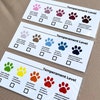 Cat Spice Chart Temperament Cage Card Veterinary Safety Chart Cat ...