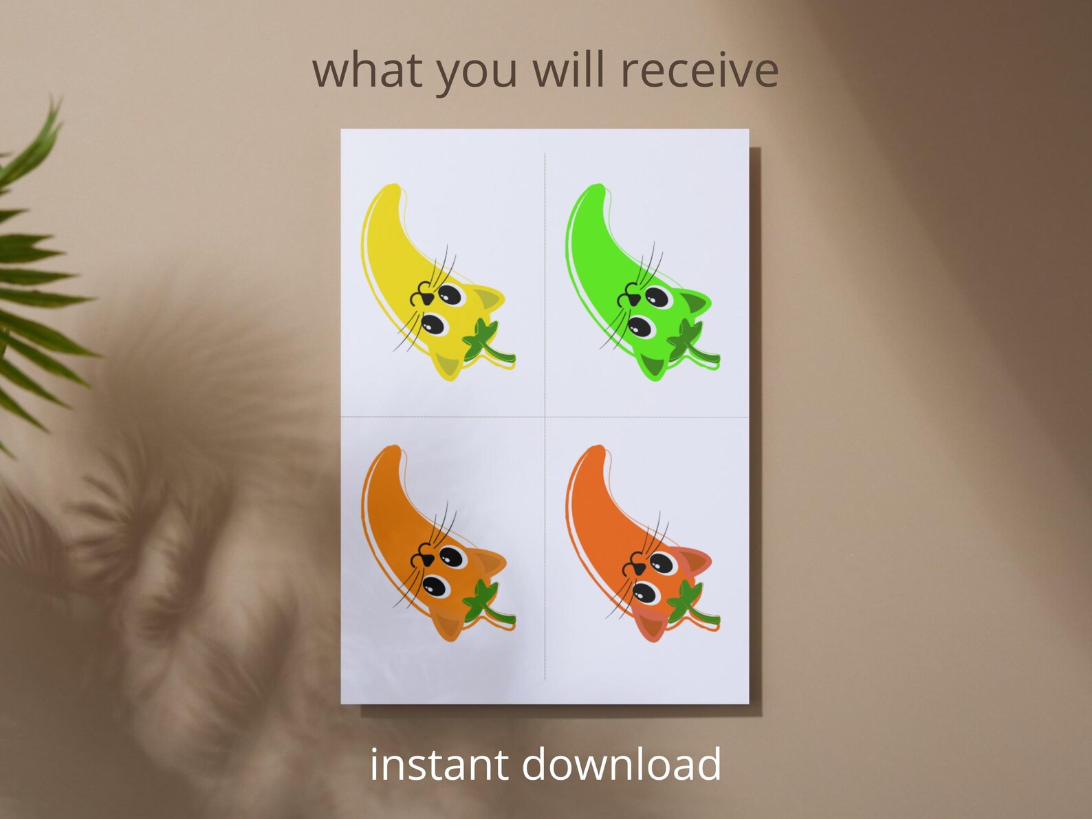 Cat Spice Chart Individual Peppers Temperament Cage Card Veterinary ...