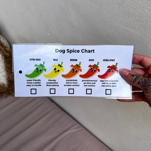 Dog Spice Chart Temperament Dog Safety Chart Veterinary Clinic Dog Cage ...