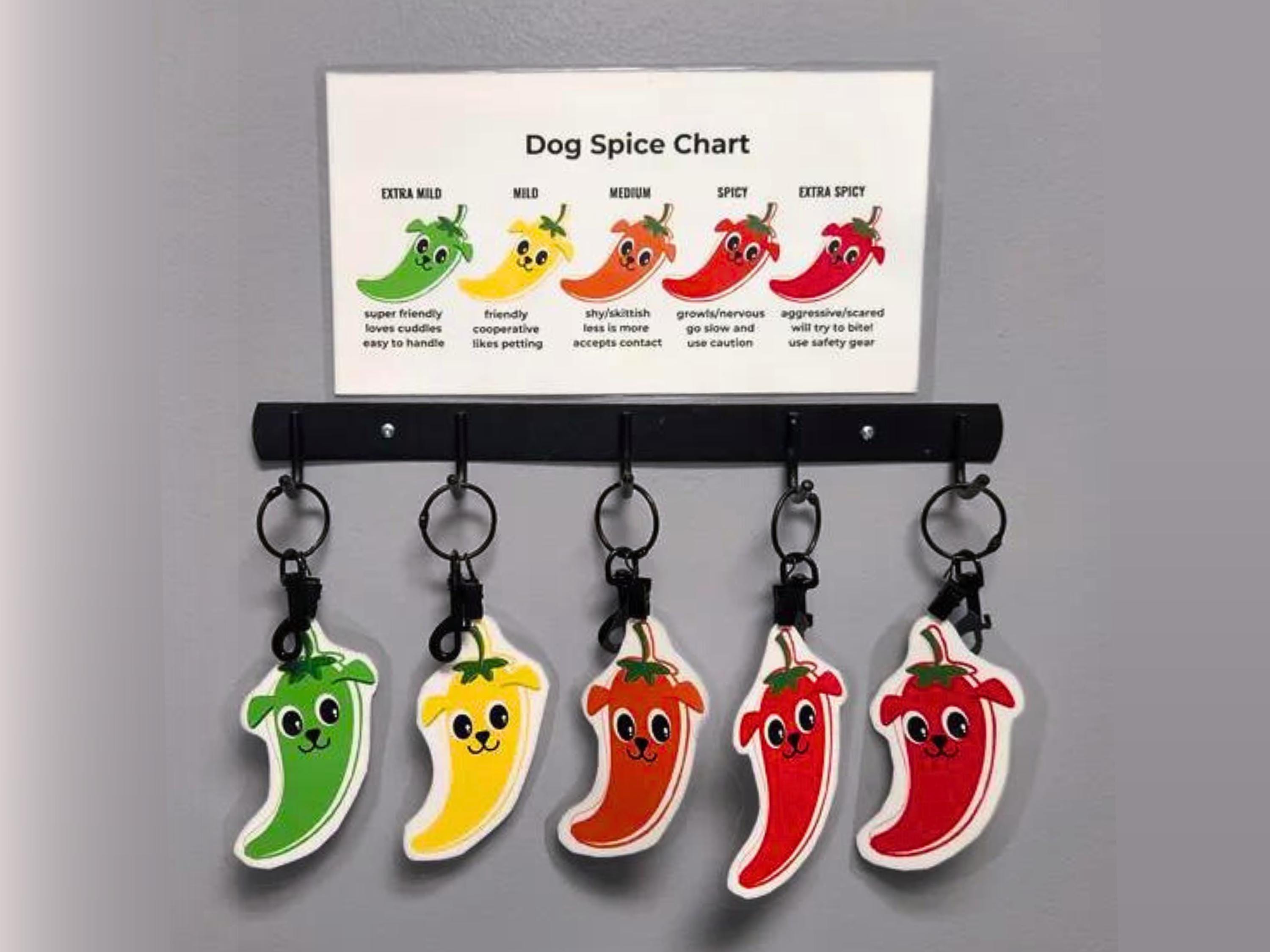 Dog Spice Chart Individual Peppers Temperament Dog Safety Chart ...