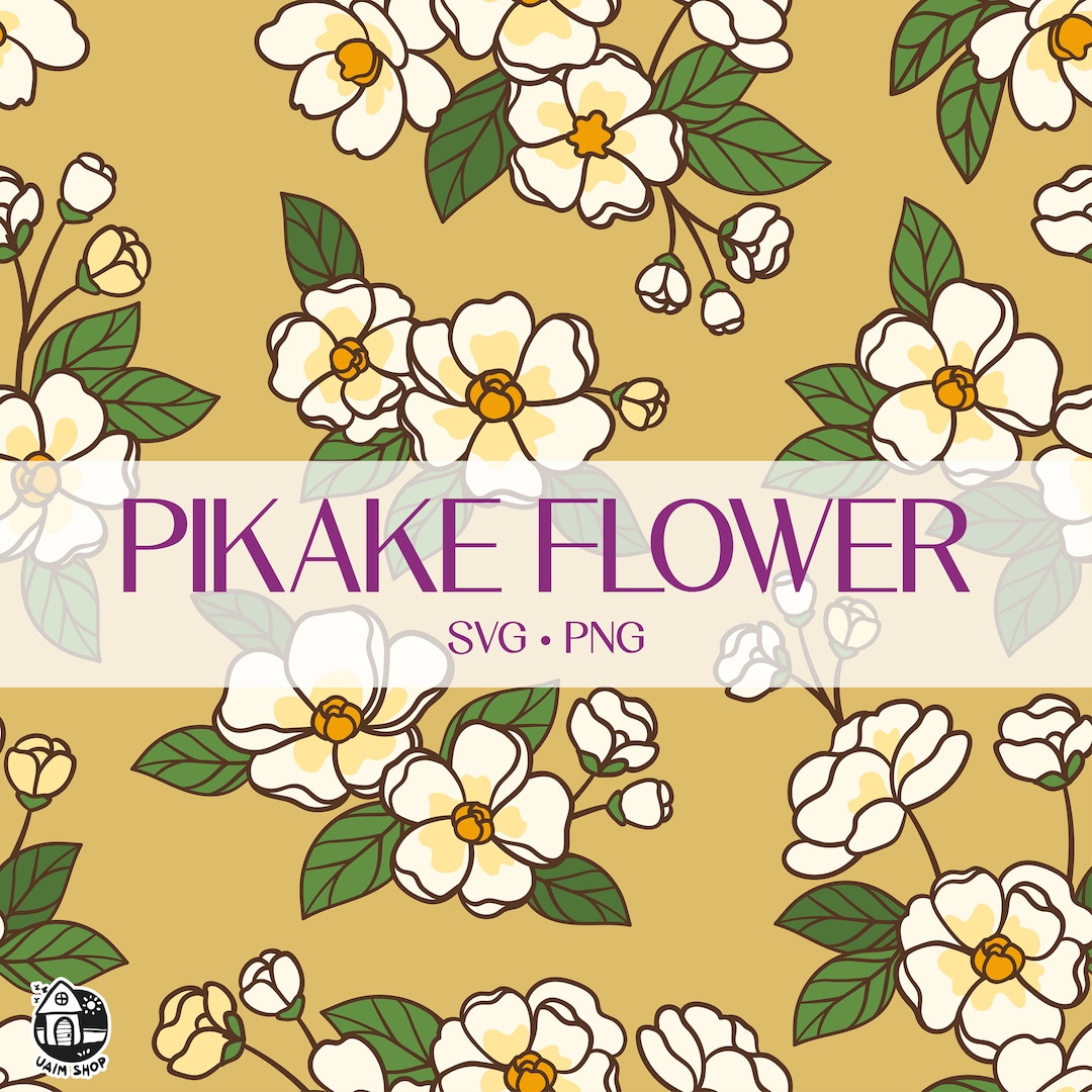 Seamless Pattern Pikake Flowers | Floral for Lei Png | Svg Cut File ...