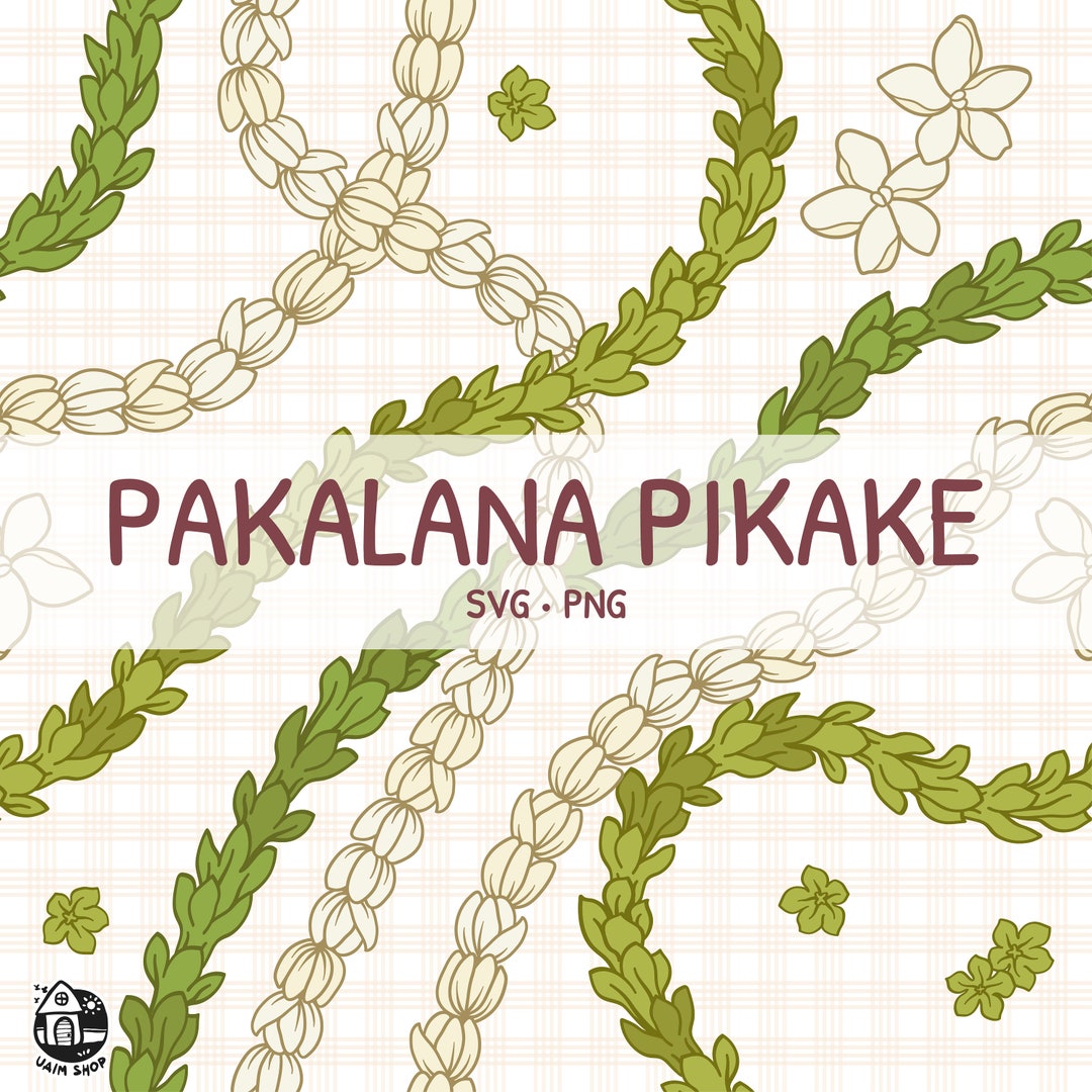 Seamless Pikake and Pakalana Lei Twist Lei Svg Cut File PNG Lei Digital Download - Etsy