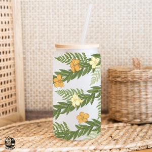 Seamless Pattern Maile Lei | Puakenikeni and Palapalai Png | Curve ...