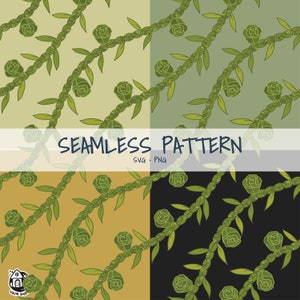 Seamless Pattern Maile Lei Png | Leaf Svg Cut File | Lei Strand ...