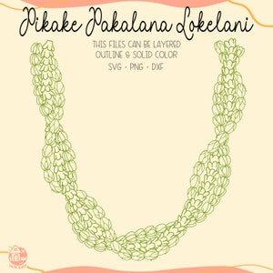 Pakalana Pikake Lokelani Lei | Twist Lei Flower Svg Cut File | Digital ...