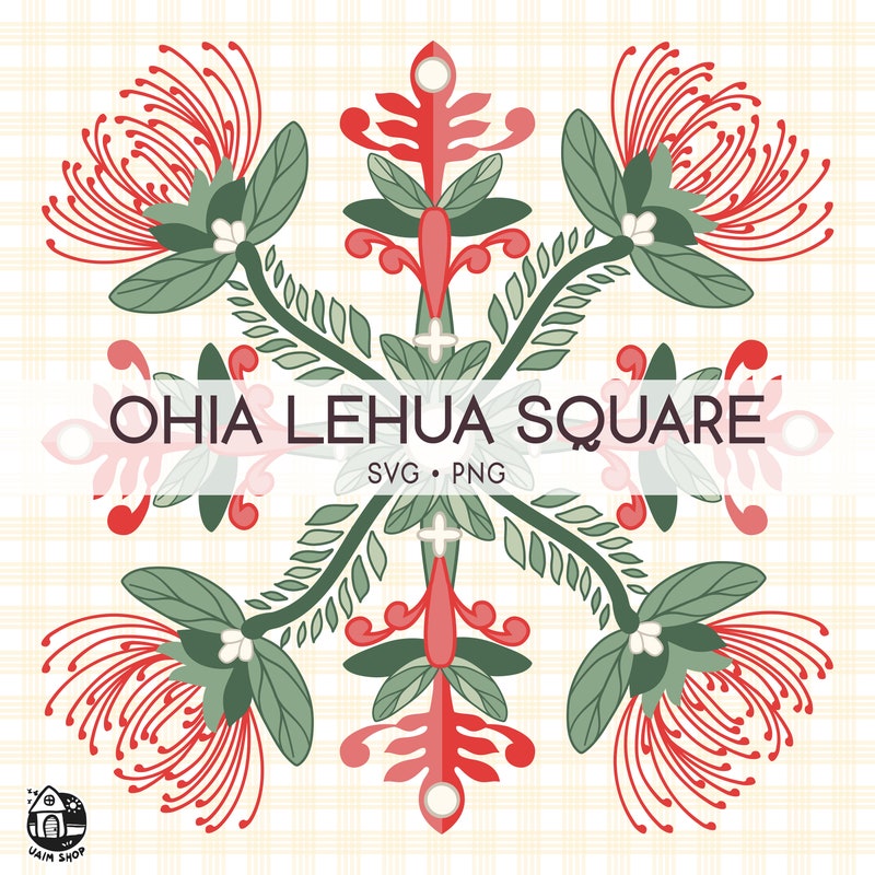 Lehua Quilt Svg - Etsy
