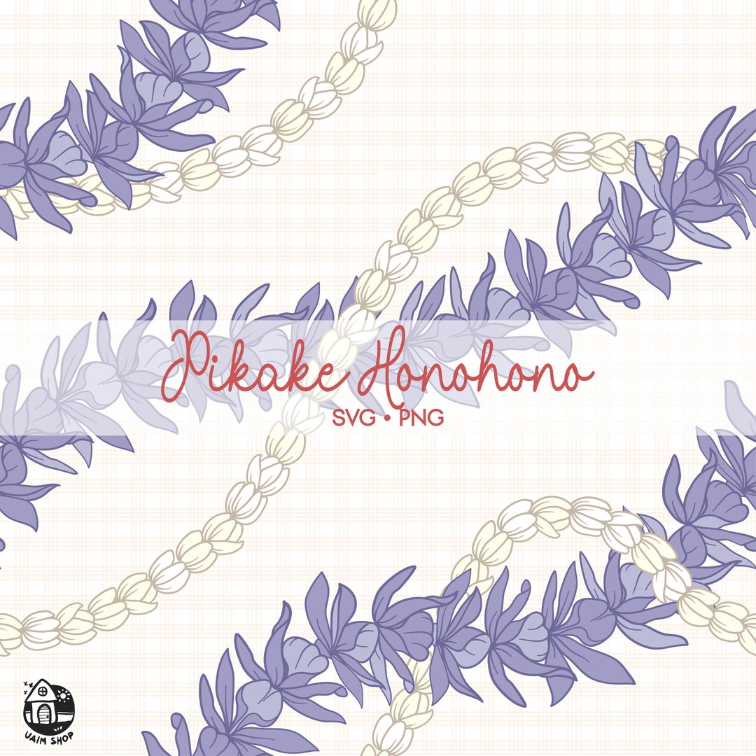 Seamless Pattern Pikake Honohono Lei | Svg Cut File | Lei Digital ...