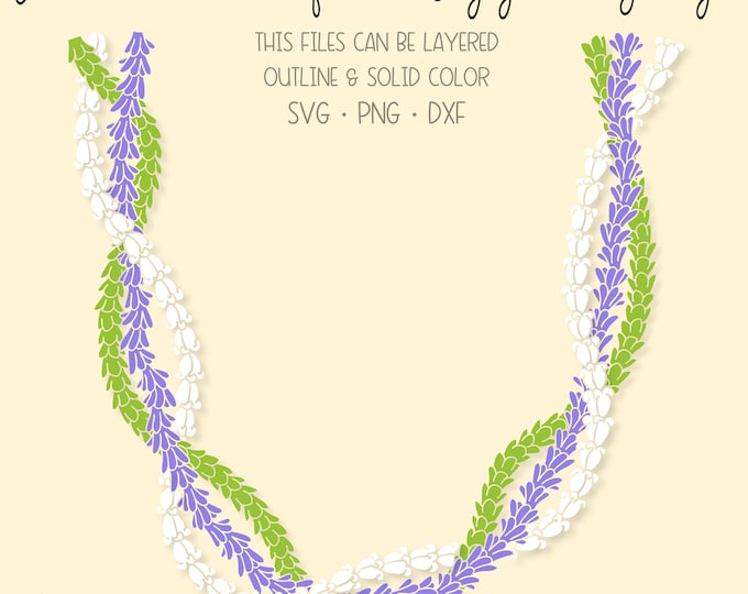 Pakalana Crown Flower Agapanthus Lily Lei Svg Floral Lei Svg Flower Svg ...