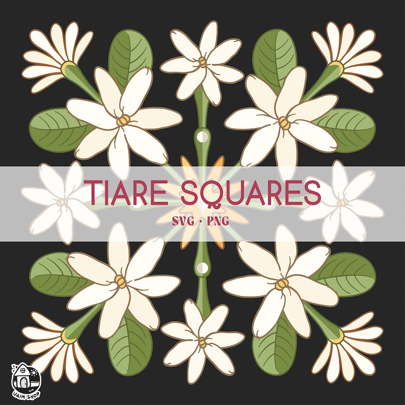 Motif floral transparent tiaré png | Fichier découpé Svg fleur de tiaré ...