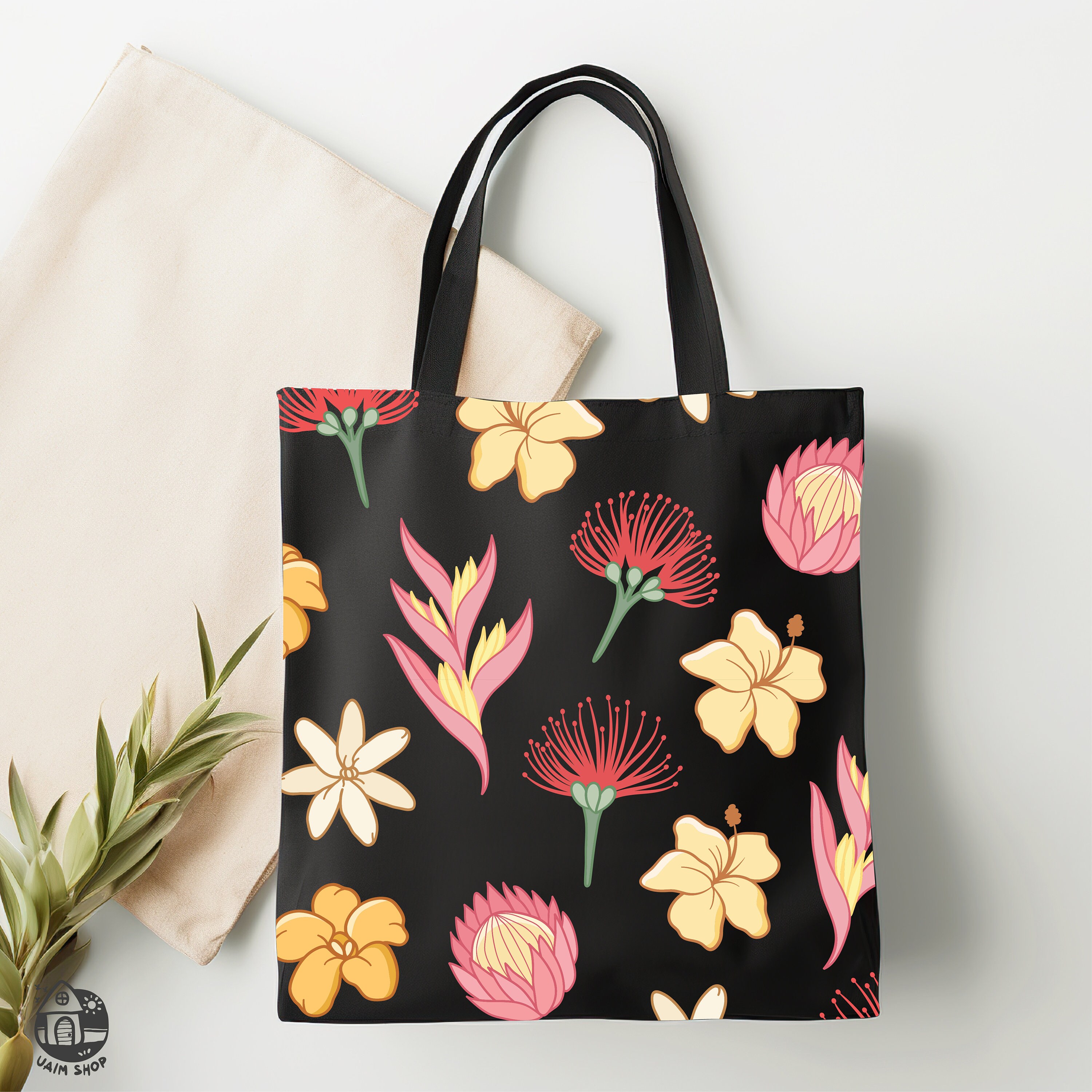 Seamless Pattern Ohia Lehua Tiare Heliconia and Hibiscus Flower ...